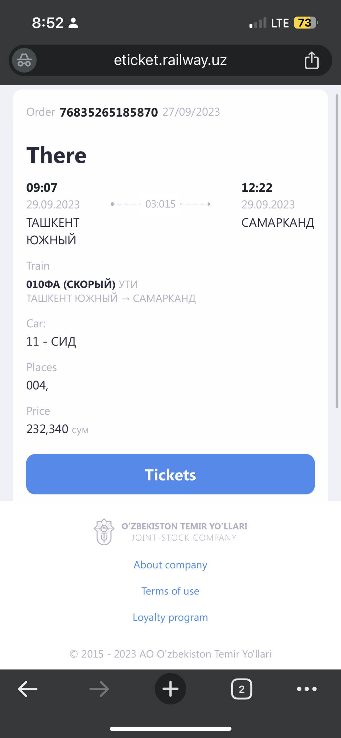 The Tashkent to Samarkand Train Ride with Uzbek Railways